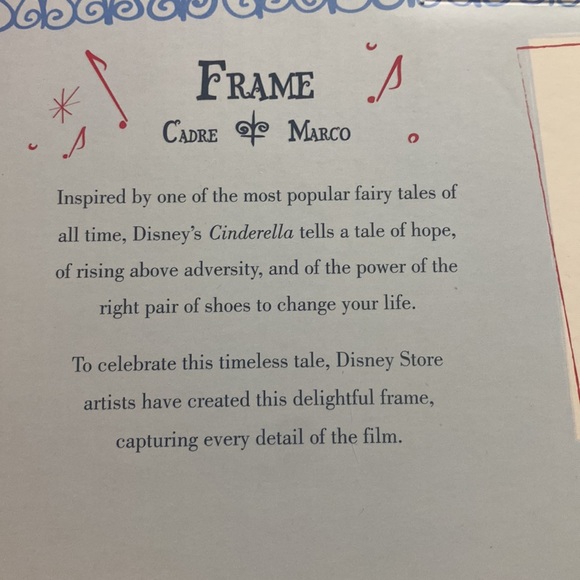 Disney | Other | Cinderella Picture Frame | Poshmark